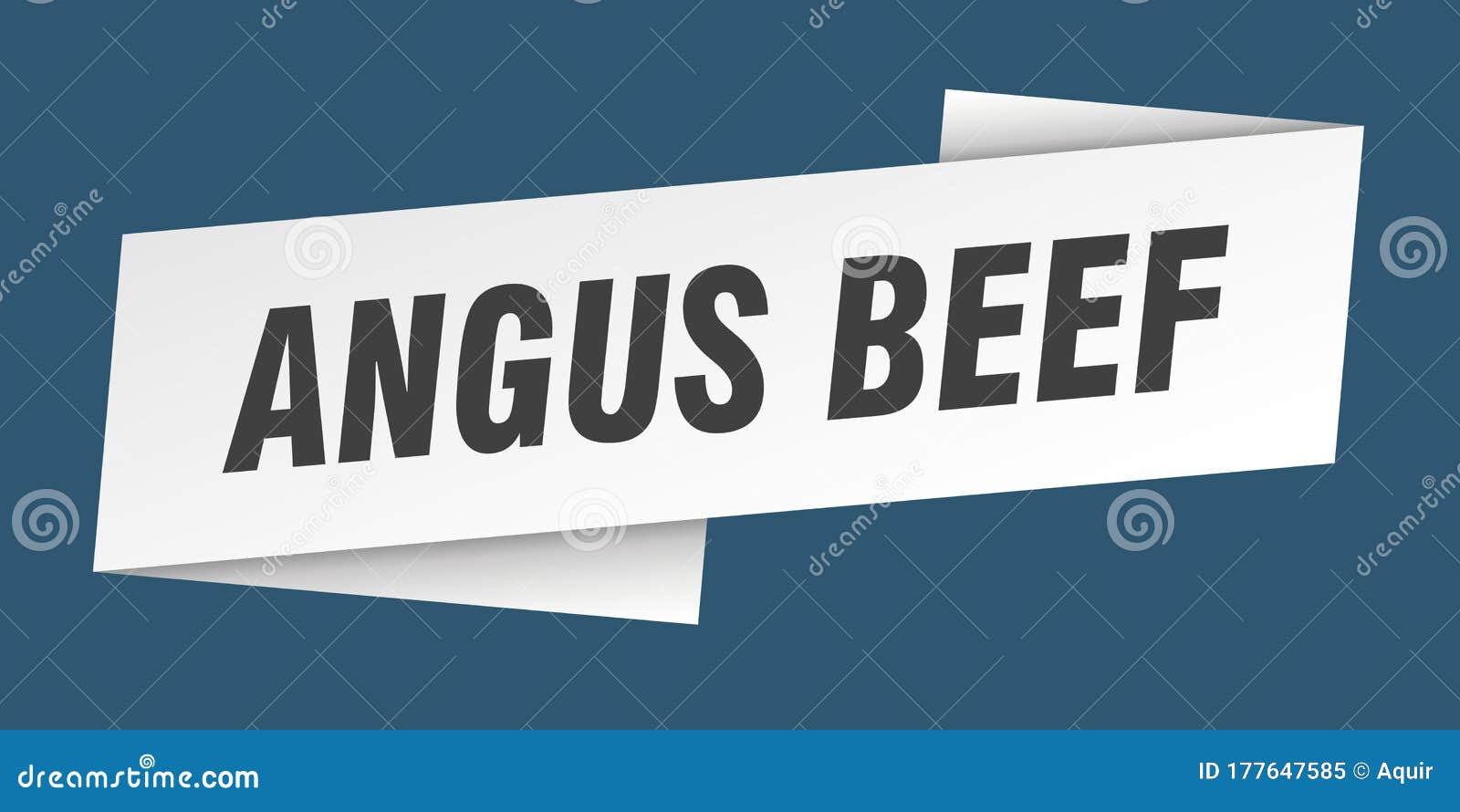 Angus Beef Banner Template. Angus Beef Ribbon Label Stock Vector ...