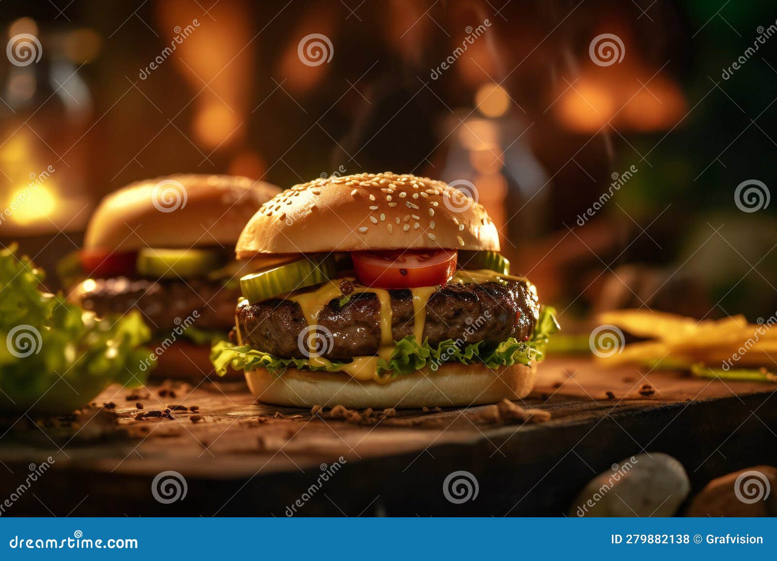 Angus beef burger stock illustration. Illustration of life - 279882138