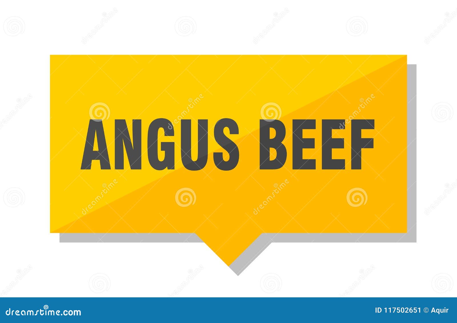 Angus beef price tag stock vector. Illustration of price - 117502651