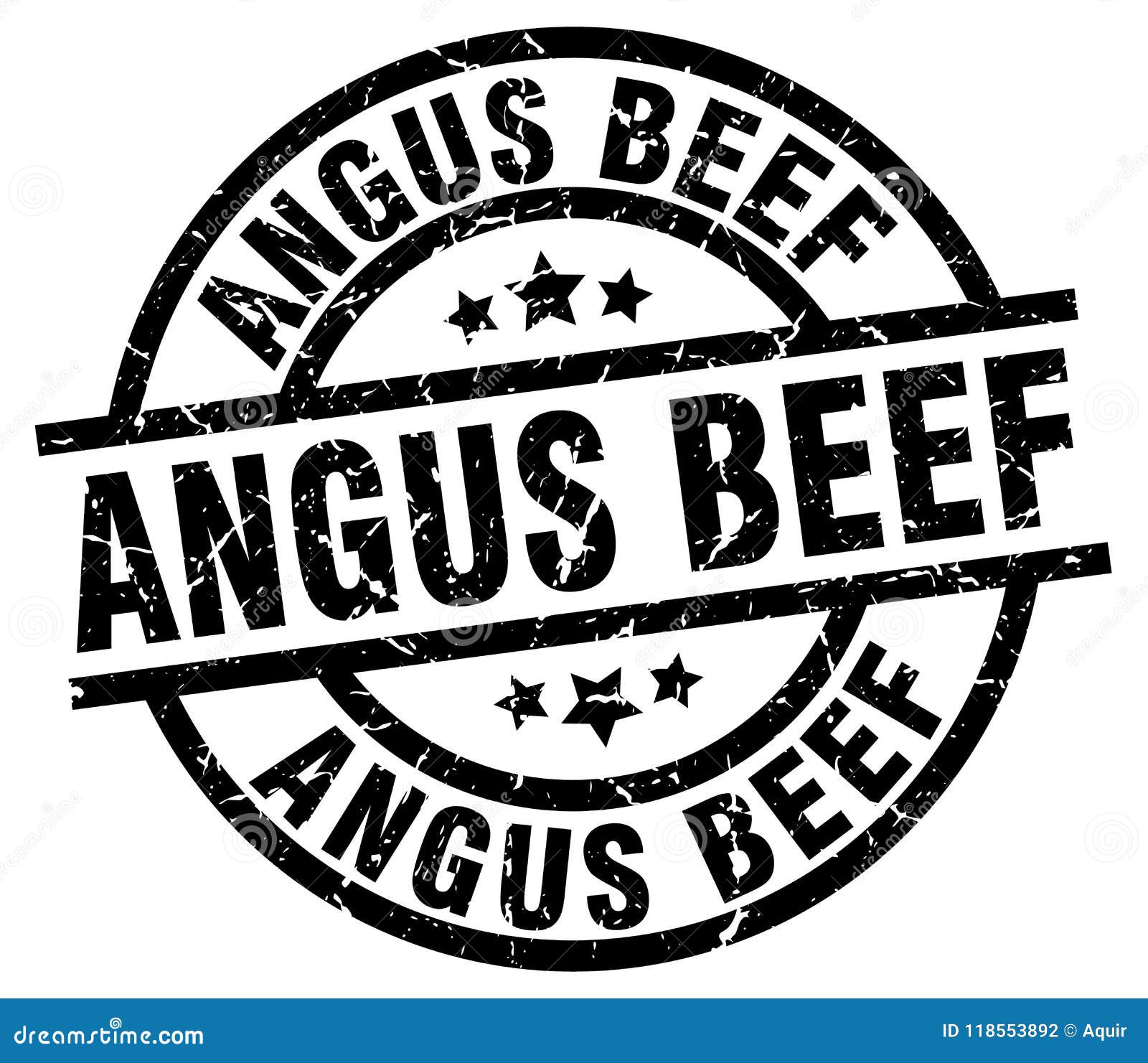 Angus beef stamp stock vector. Illustration of vintage - 118553892