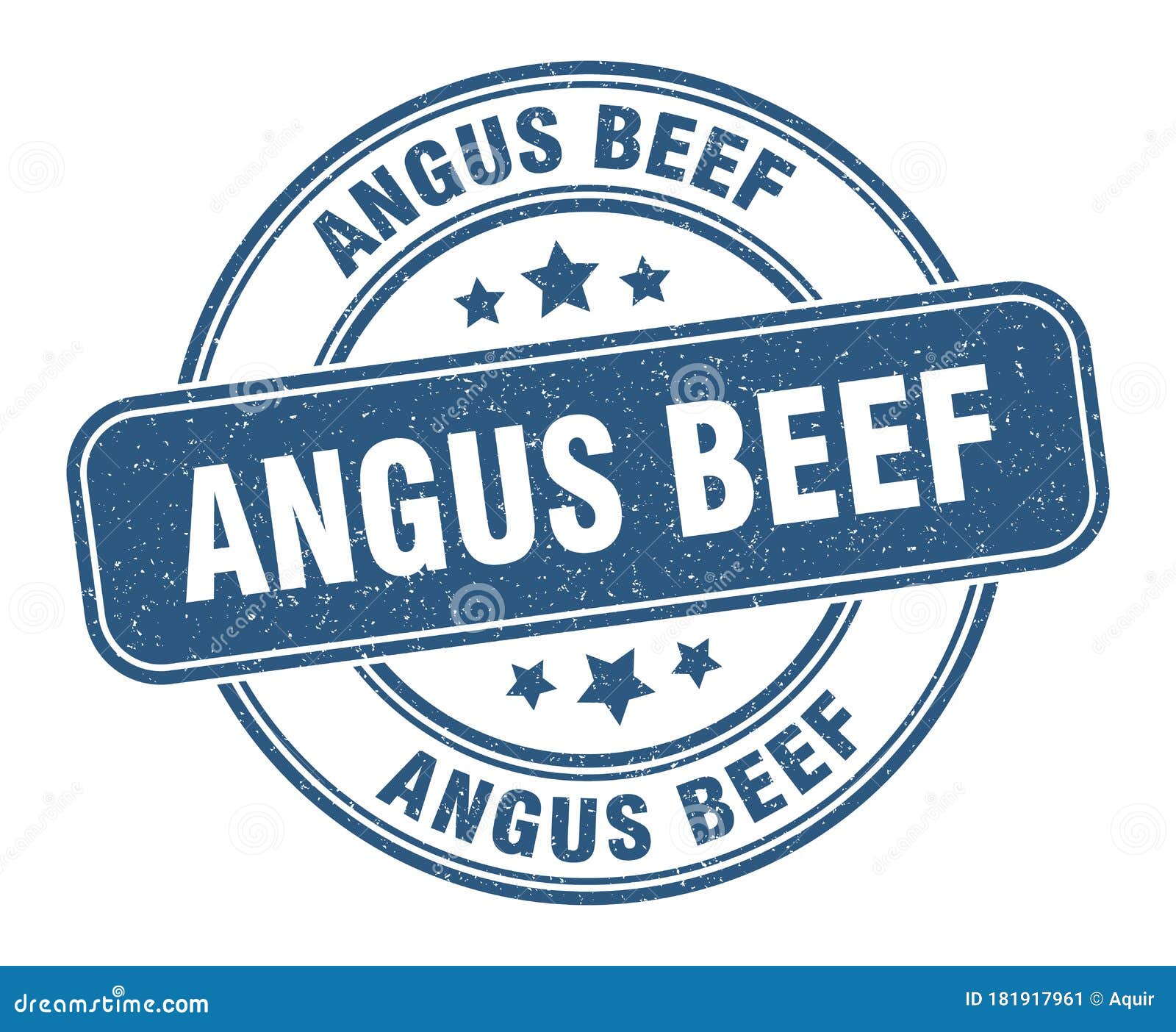 Angus Beef Stamp. Angus Beef Round Grunge Sign Stock Vector ...