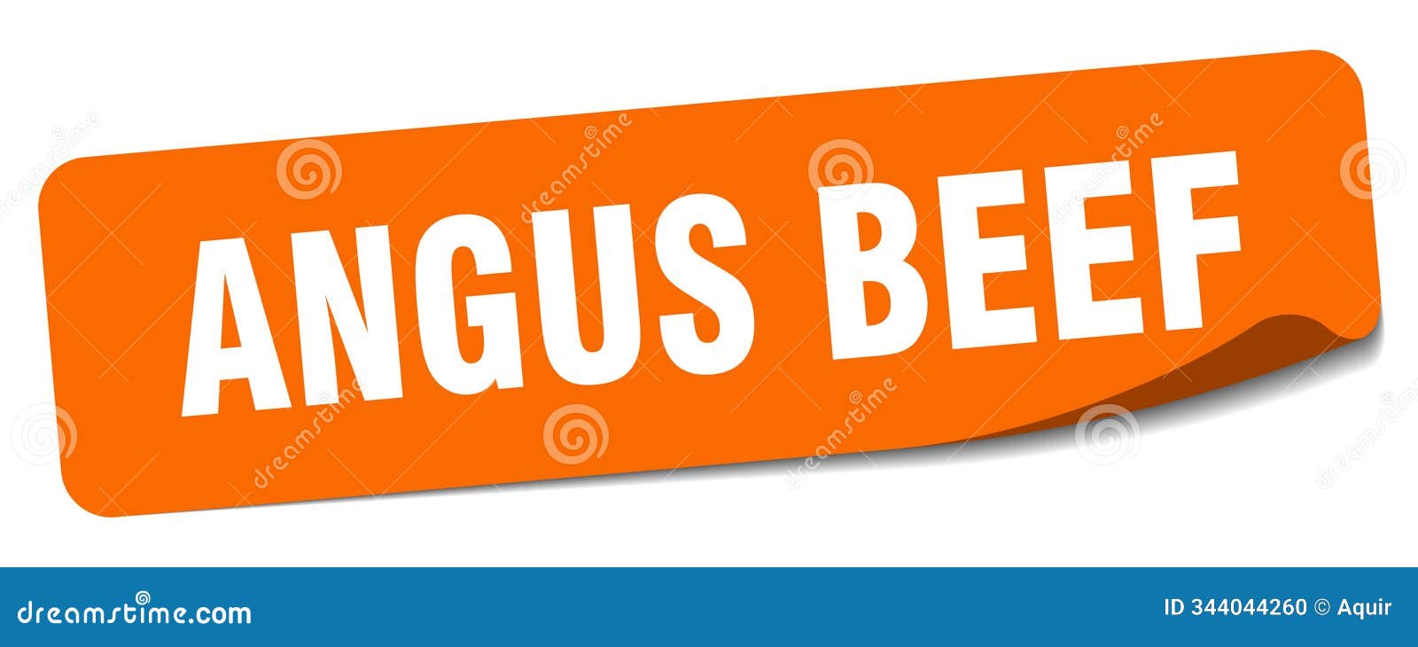 Angus Beef Sticker. Angus Beef Sign On Transparent Background Cartoon ...