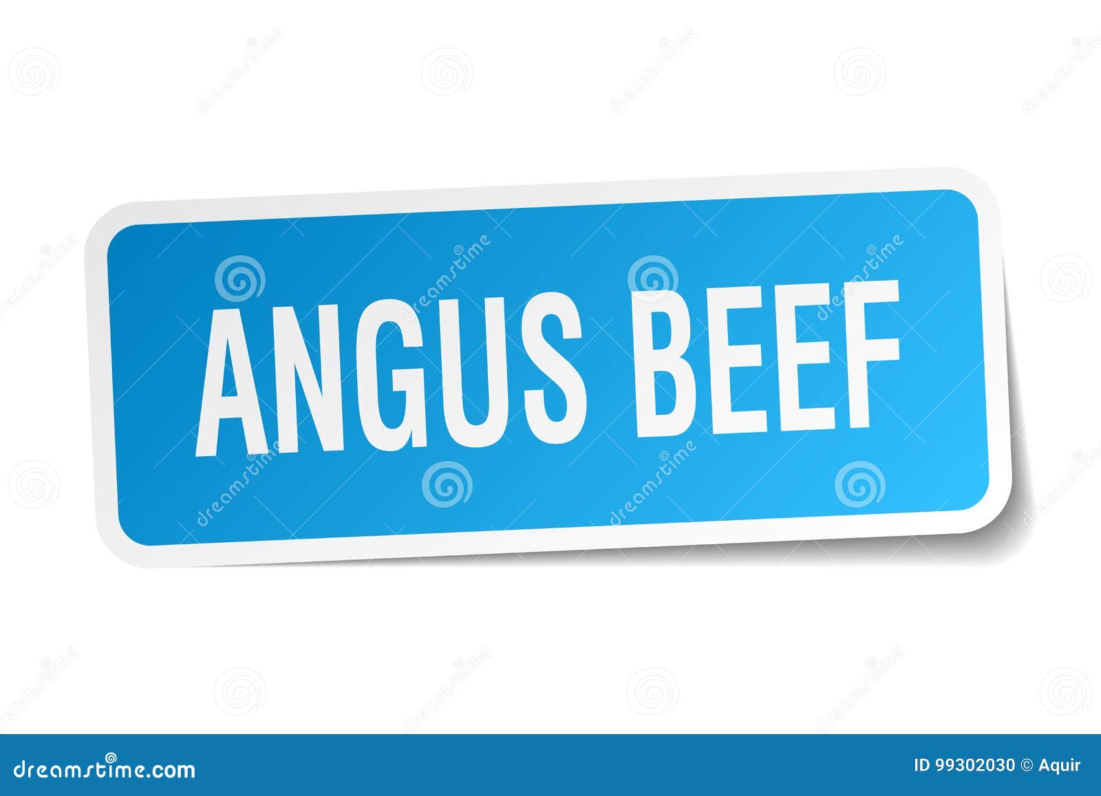 Angus beef sticker stock vector. Illustration of angus - 99302030