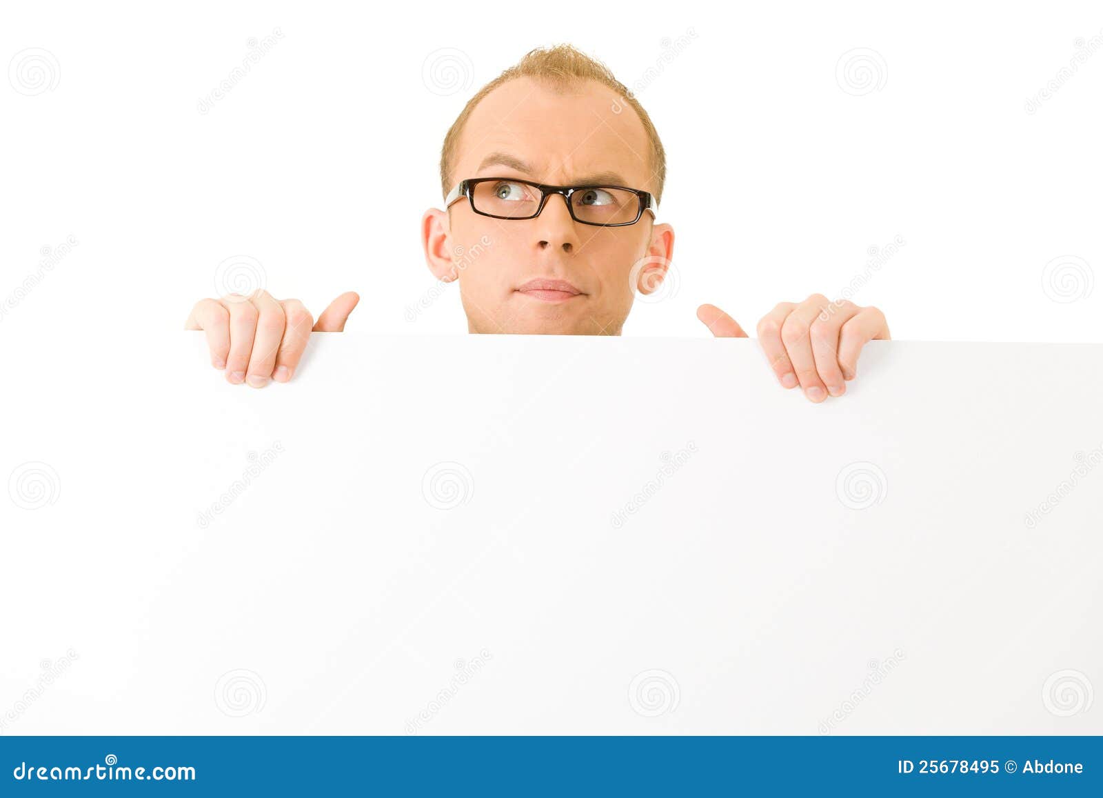 Anhalten Eines Unbelegten Vorstands Stockbild - Bild von blatt, plakat ...