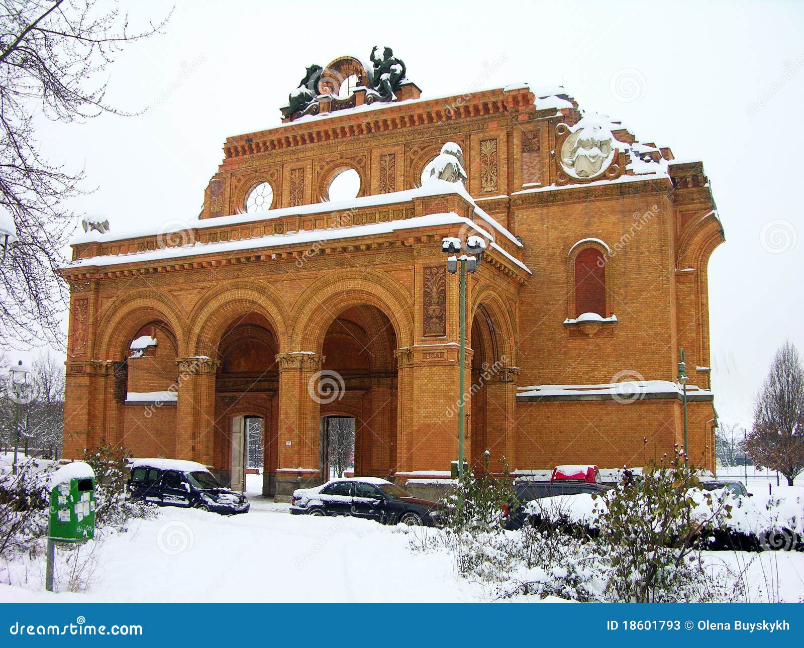 Anhalter Bahnhof, Berlin stock image. Image of facade - 18601793