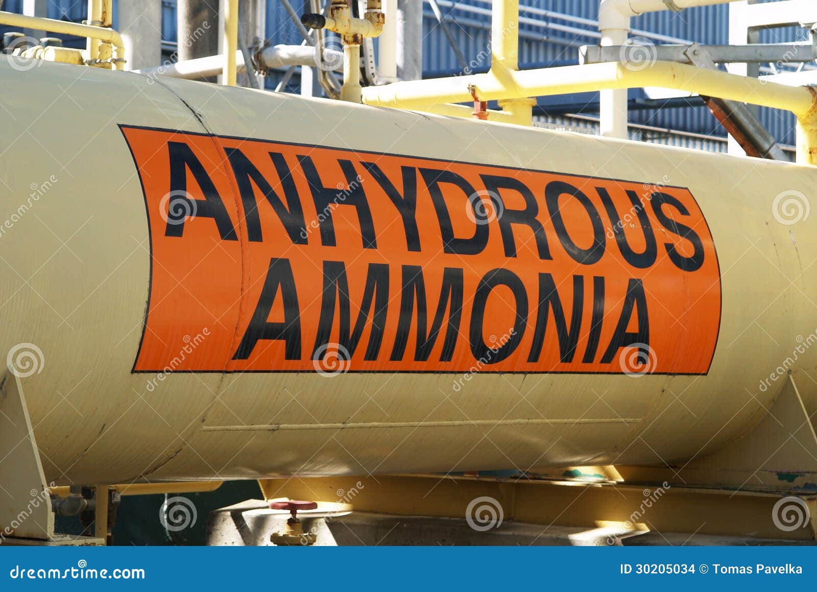 Anhydrous ammonia tank stock photo. Image of ammonia - 30205034