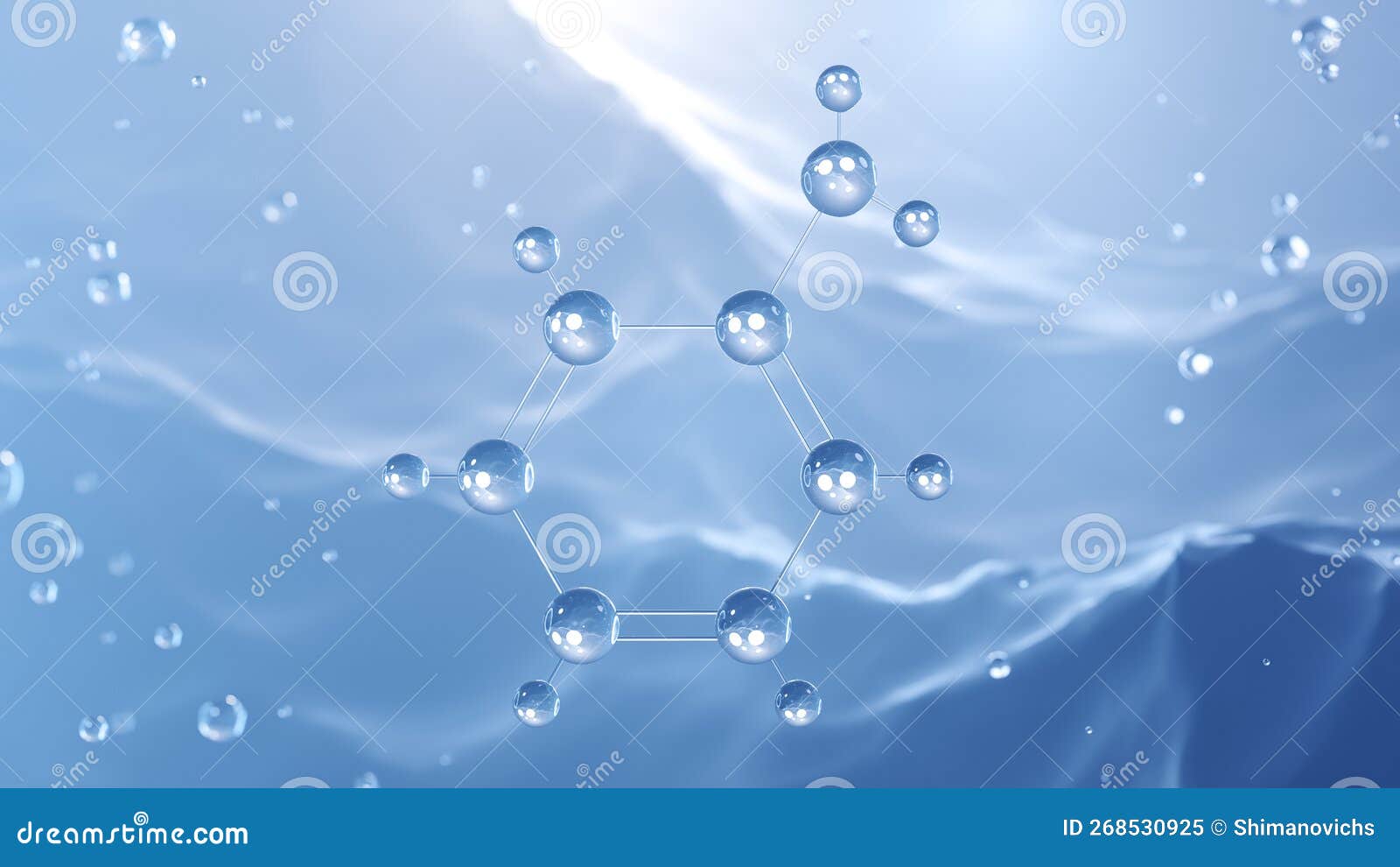 Aniline Molecular Structure, 3d Model Molecule, C6h7n, Structural ...