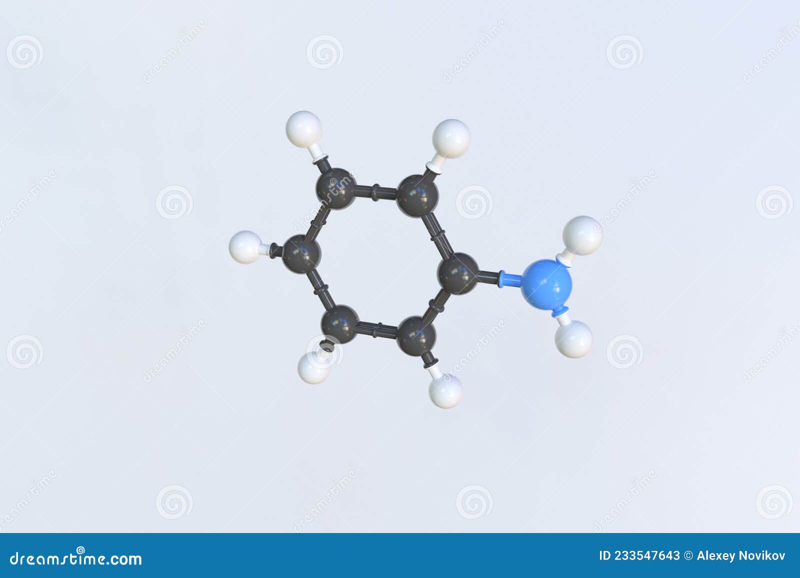 Aniline, Molecular Structures, Aromatic Amine, 3d Model, Structural ...