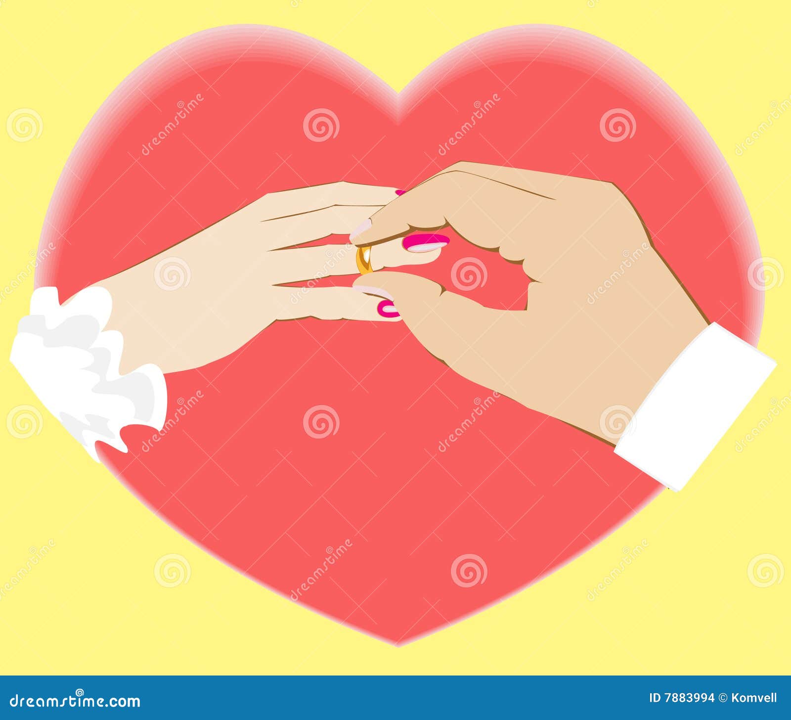 Anillo de compromiso ilustración del vector. Ilustración de vector ...