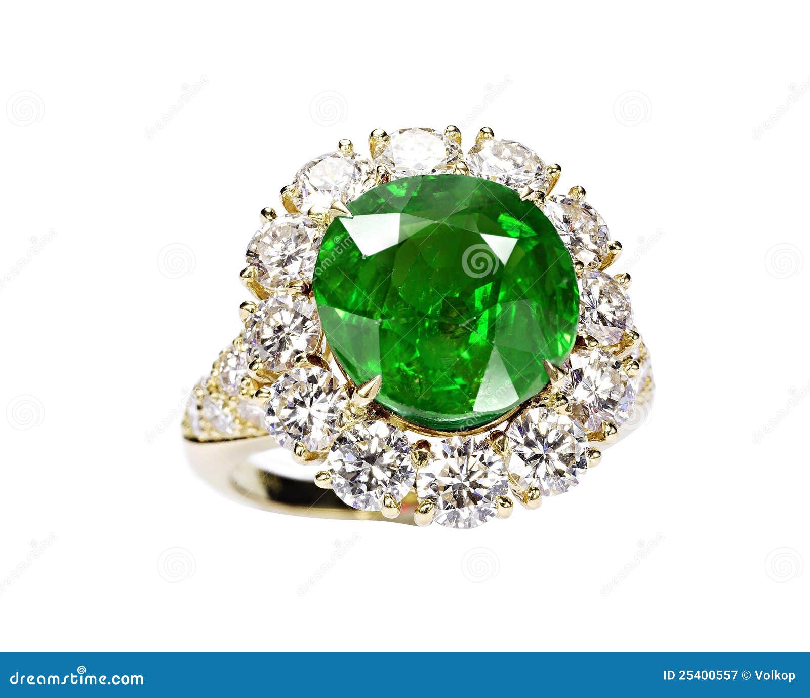 Anillo Hermoso Con La Gema Verde Imagen de archivo - Imagen de lujo ...