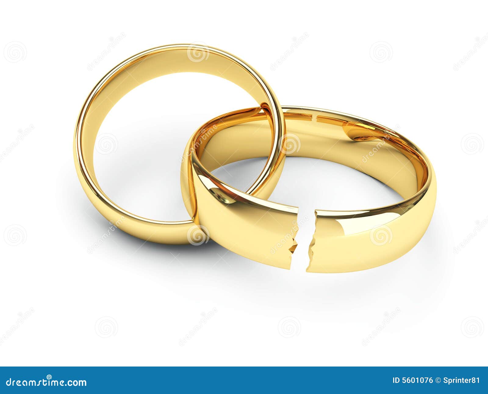 Anillos de bodas rotos oro stock de ilustración. Ilustración de ...