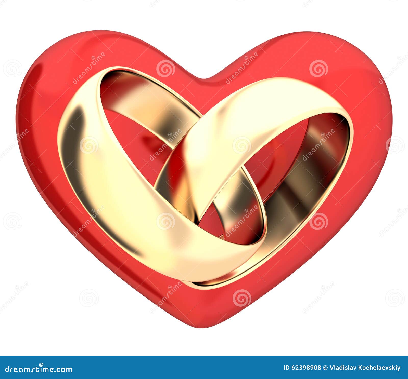 Anillos De Bodas Y Corazones Stock de ilustración - Ilustración de ...