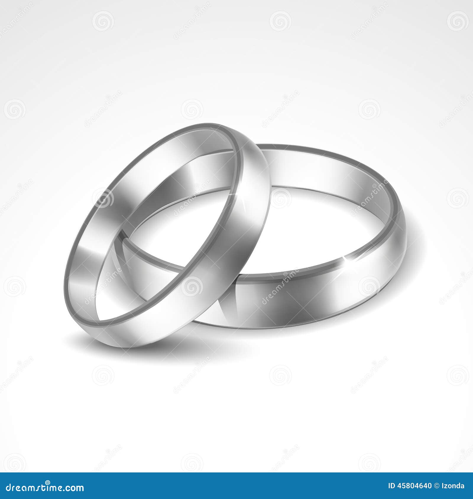 Anillos De Plata Del Vector Ilustración del Vector - Ilustración de ...