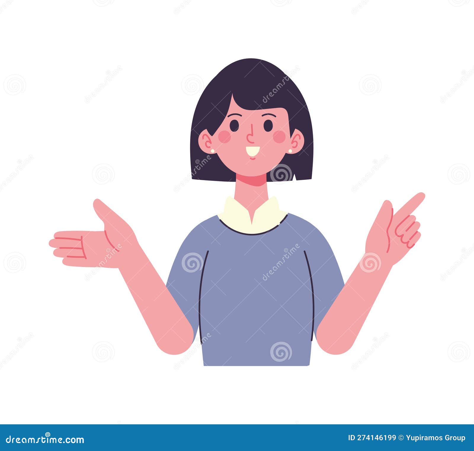 Animada caricatura joven ilustración del vector. Ilustración de alegre ...