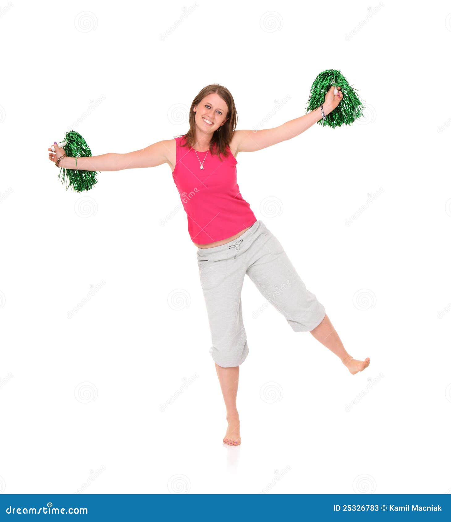 Animadora feliz imagen de archivo. Imagen de deportivo - 25326783