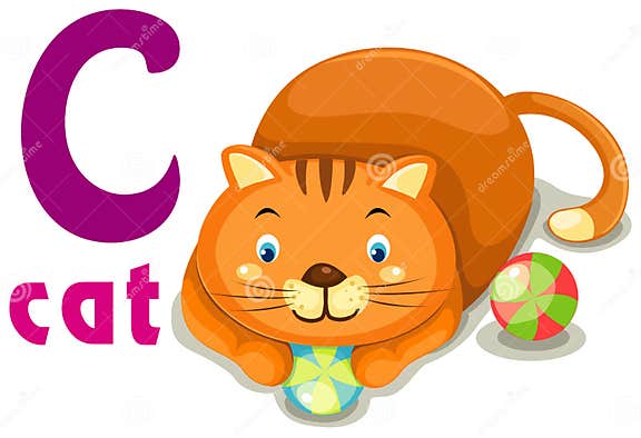 Animal alphabet C stock vector. Illustration of animal - 13450922