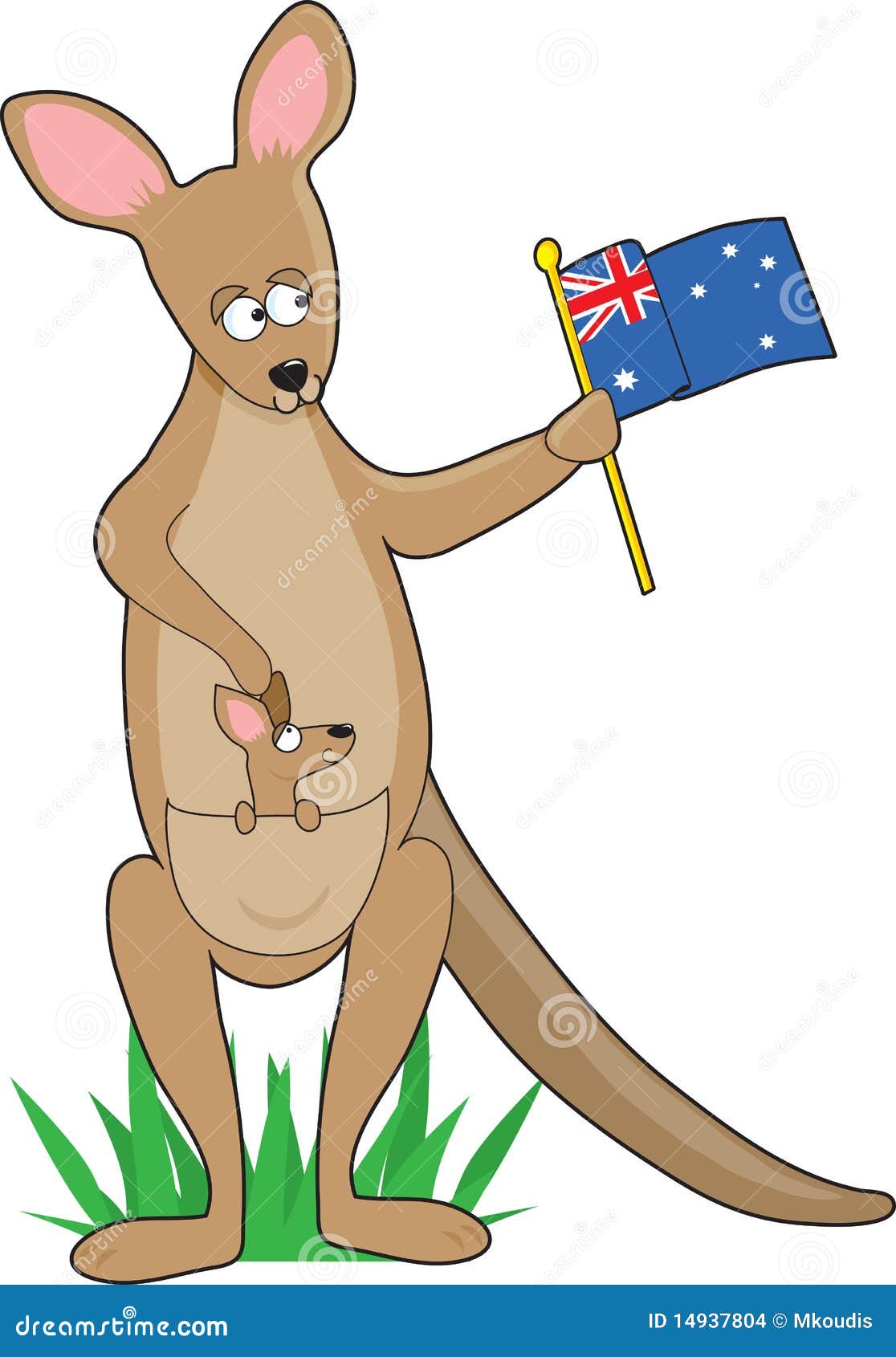 Animal Alphabet K stock vector. Illustration of flag - 14937804