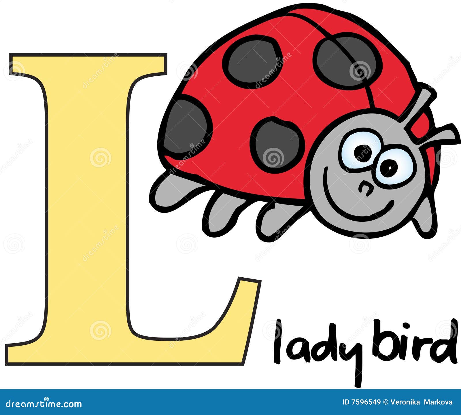 Animal Alphabet L (ladybird) Stock Vector - Illustration of word ... Animal Alphabet L (ladybird) Stock Vector - Illustration of word ...