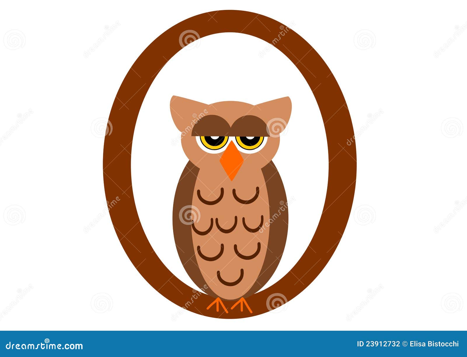 Animal alphabet O stock illustration. Illustration of educational ...