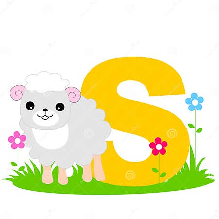 Animal alphabet S stock vector. Illustration of animal - 8440086