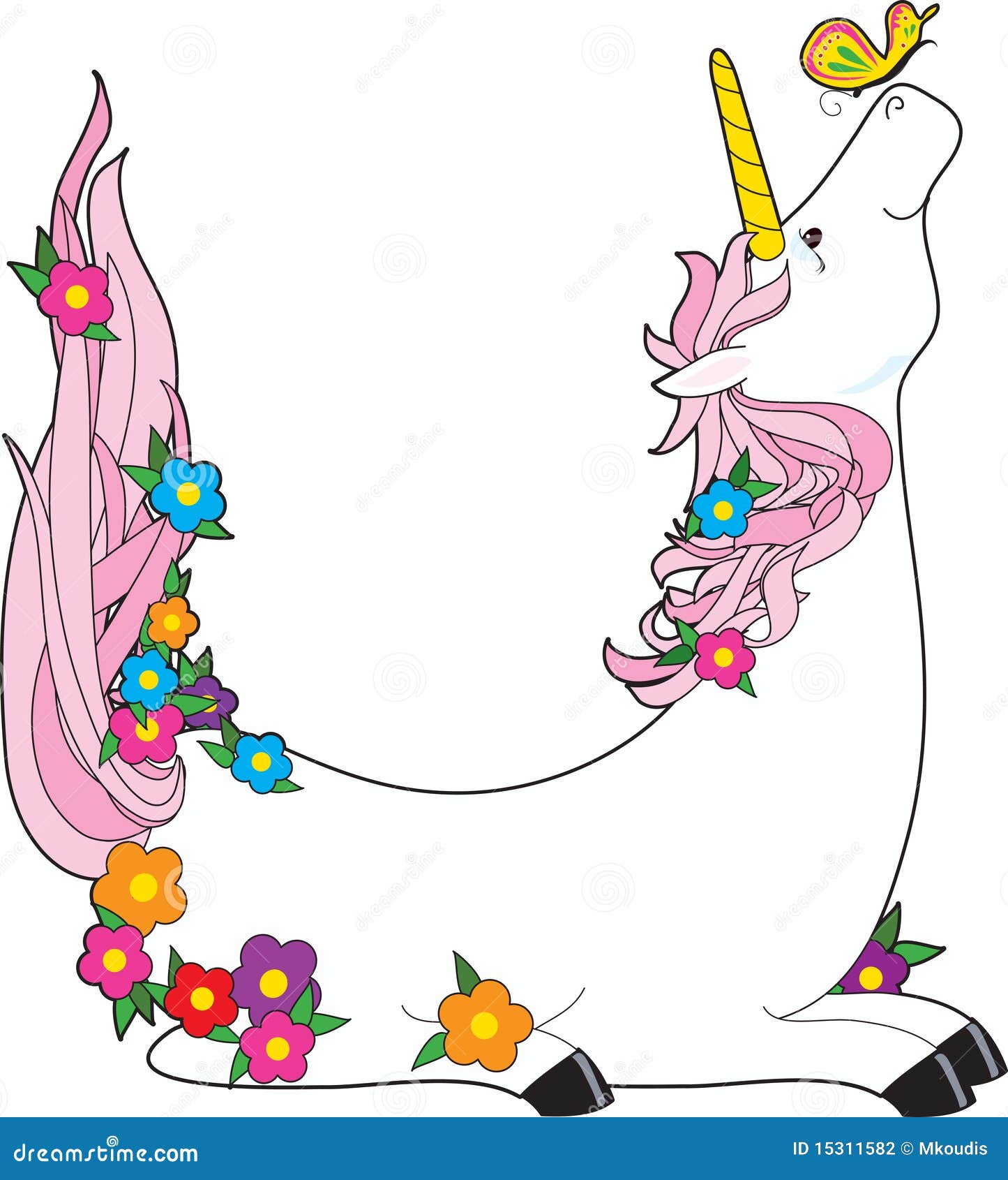 Animal Alphabet U stock vector. Illustration of myth - 15311582