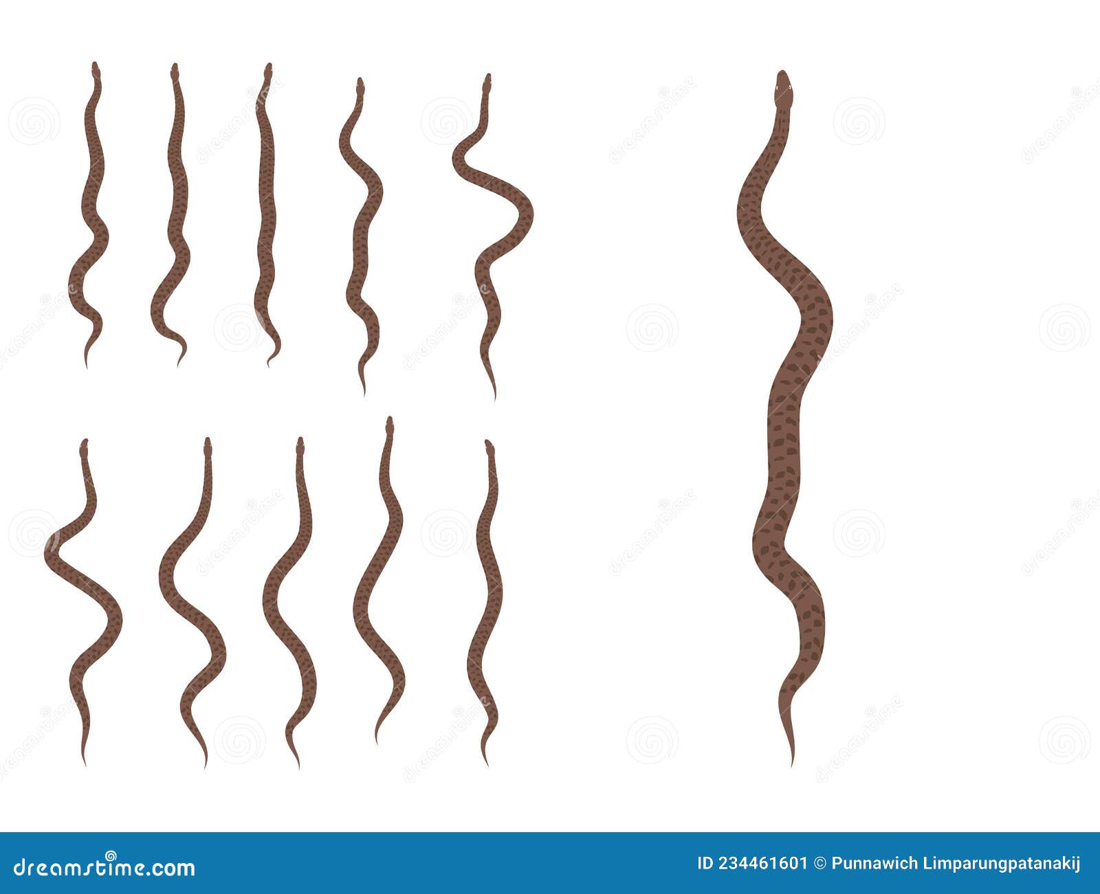 Animal Animation Children`s Python Cartoon Vector Stock Vector ...