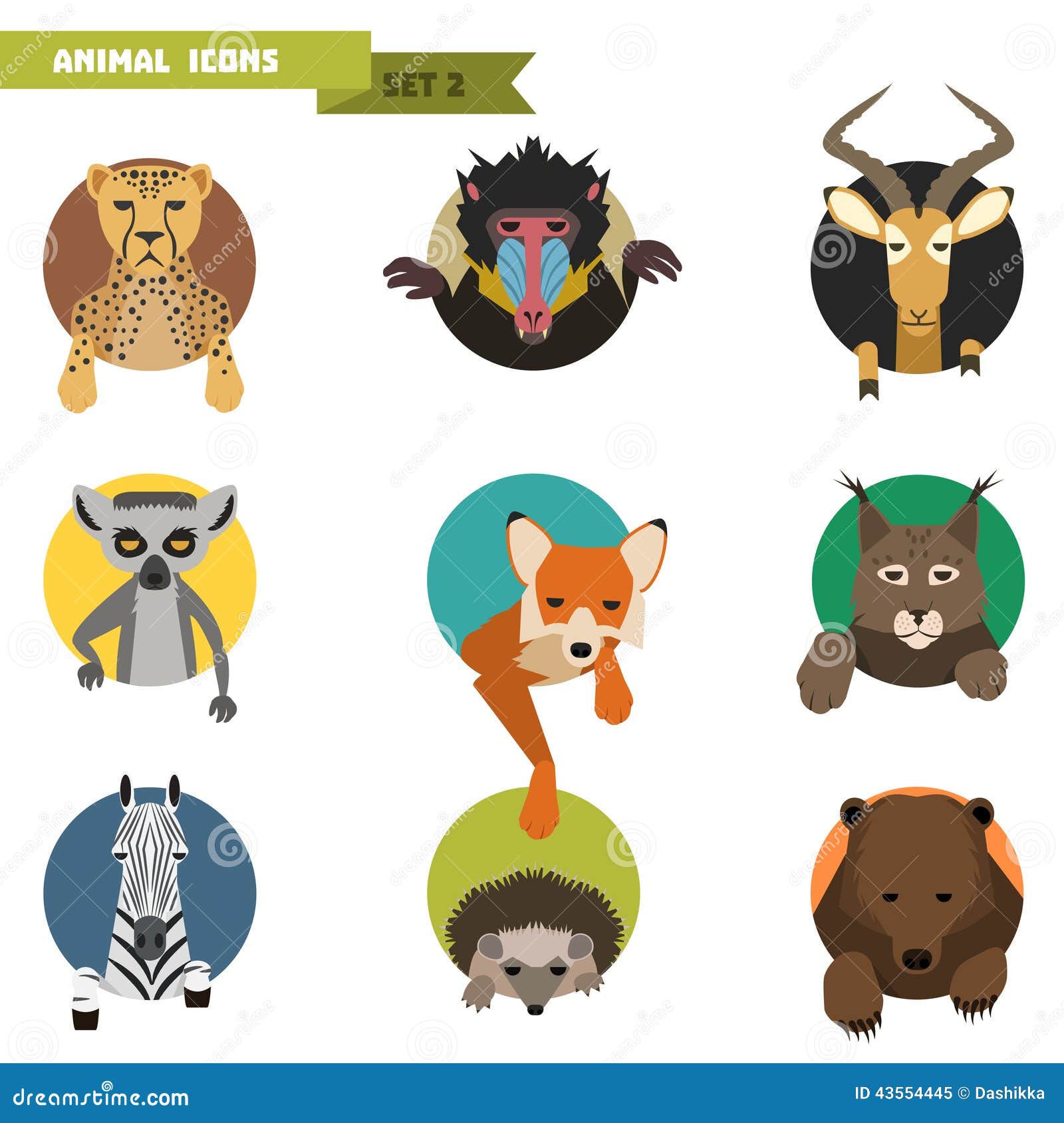 Animal Avatars. Lion And Tiger, Monkey And Rabbit, Pig And Koala ...
