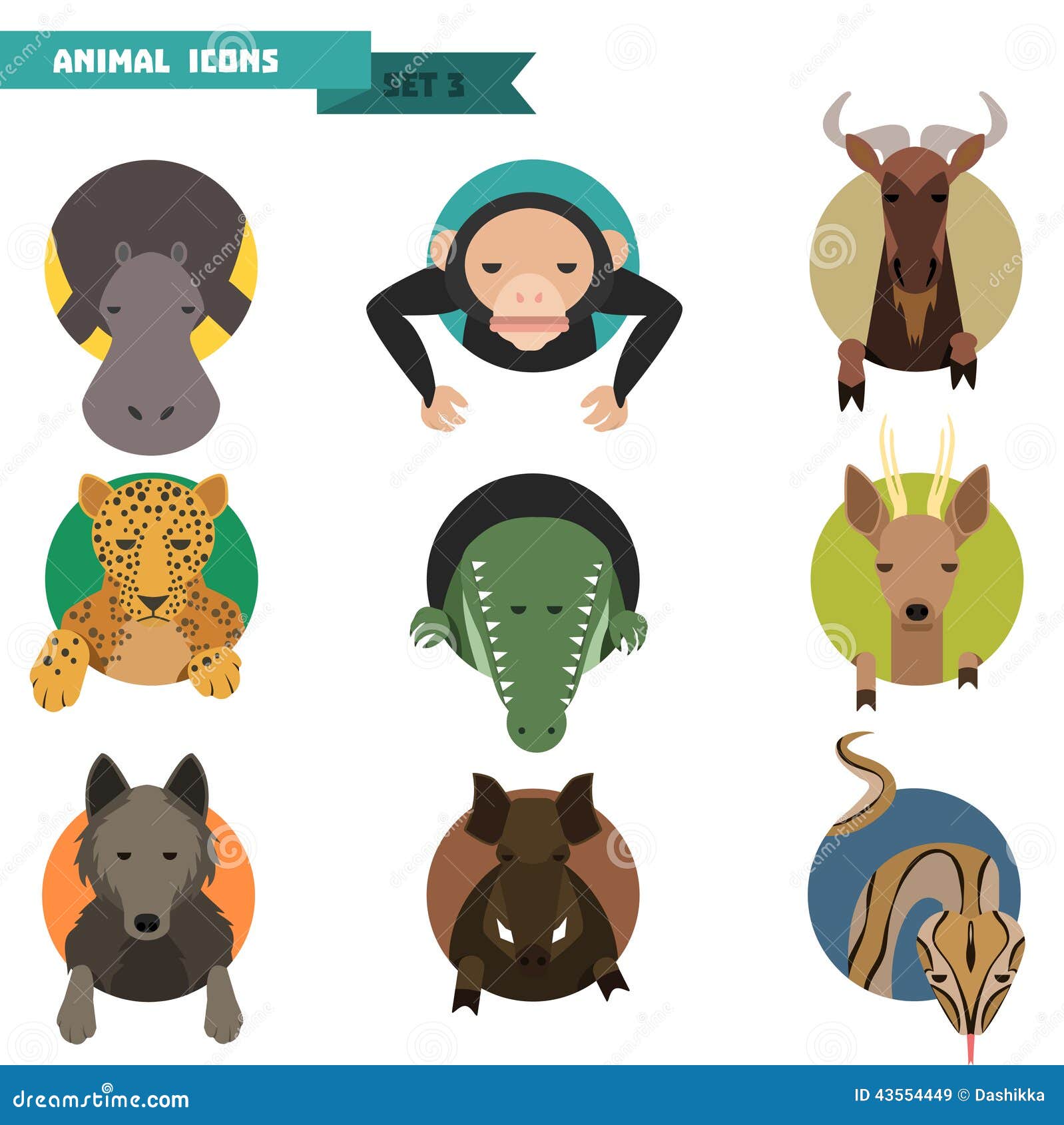 Animal Avatars. Vector Illustration Royalty-Free Stock Image ...