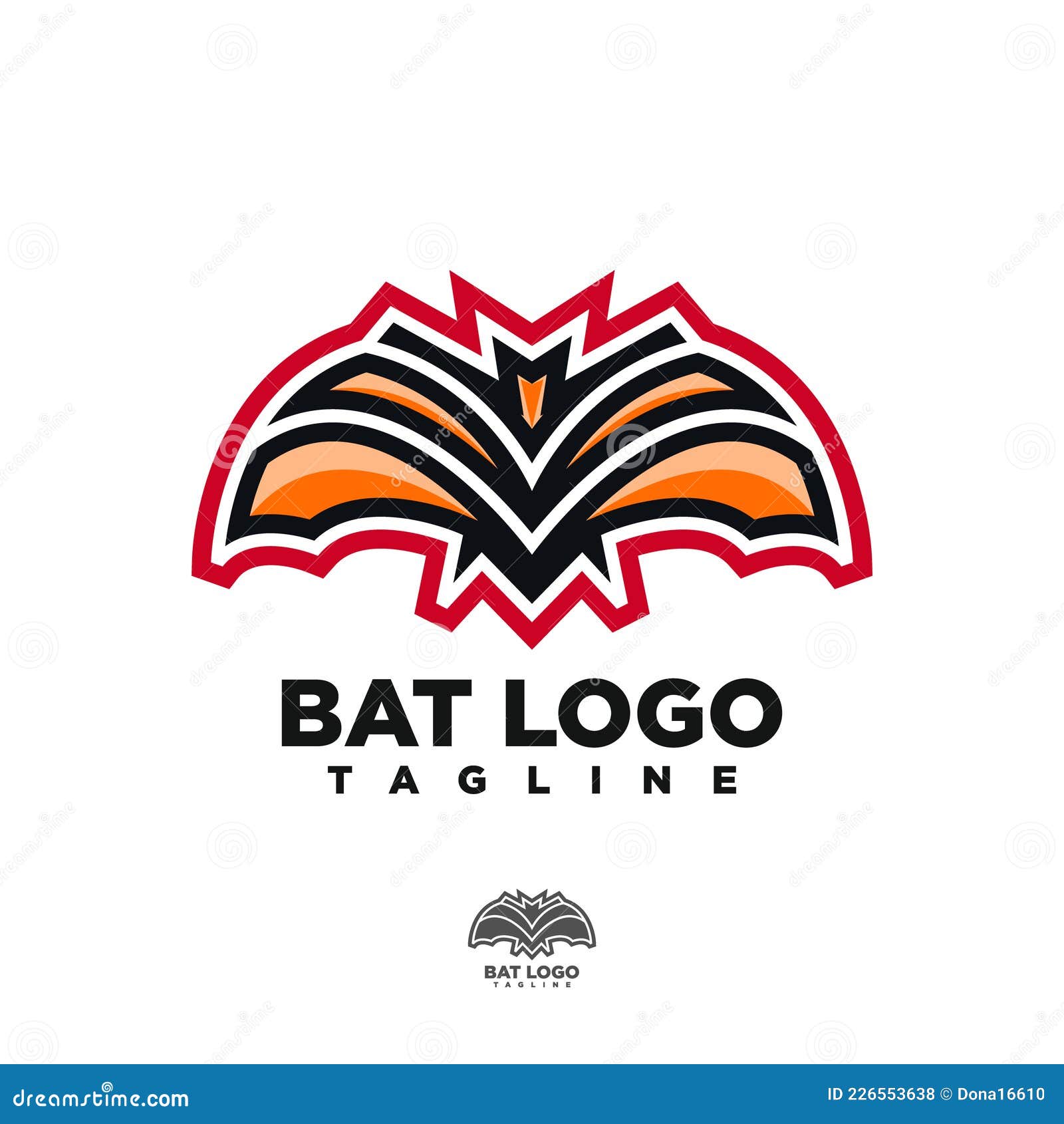 Animal bat logo stock vector. Illustration of party - 226553638