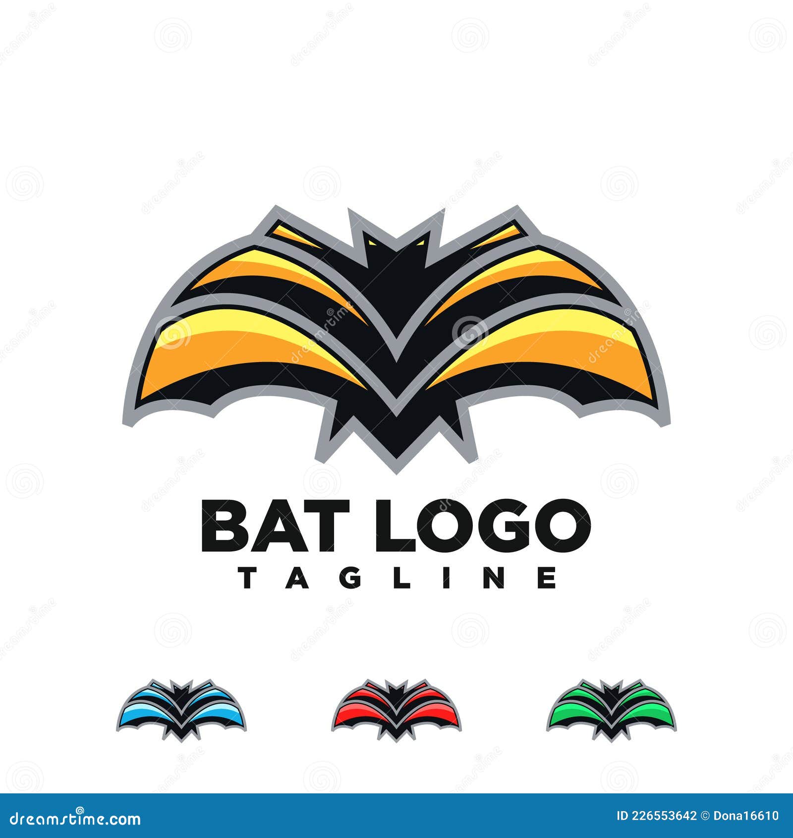 Bat logo stock vector. Illustration of animal, design - 226553642