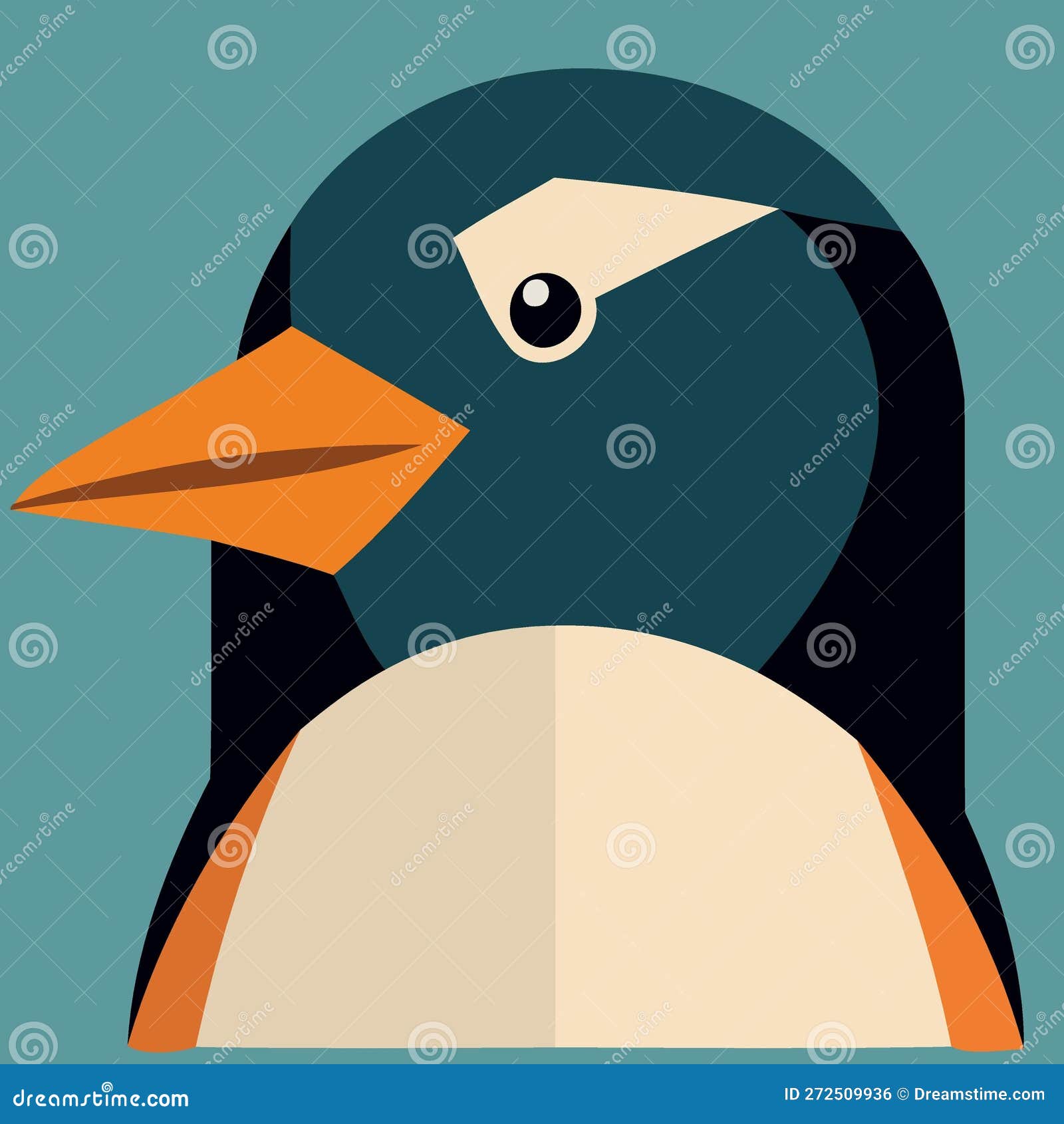 Animal Bird Common Blue Penguin Stock Vector - Illustration of vector ...