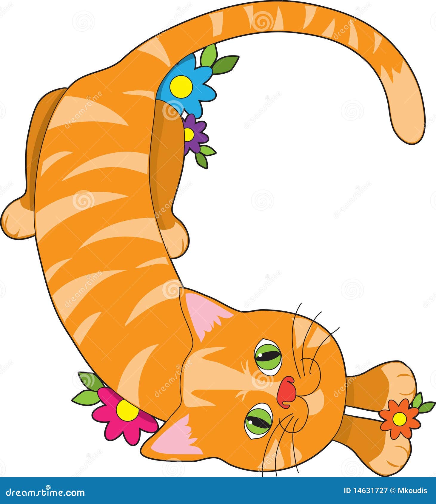 Animal C del alfabeto ilustración del vector. Ilustración de felino ...