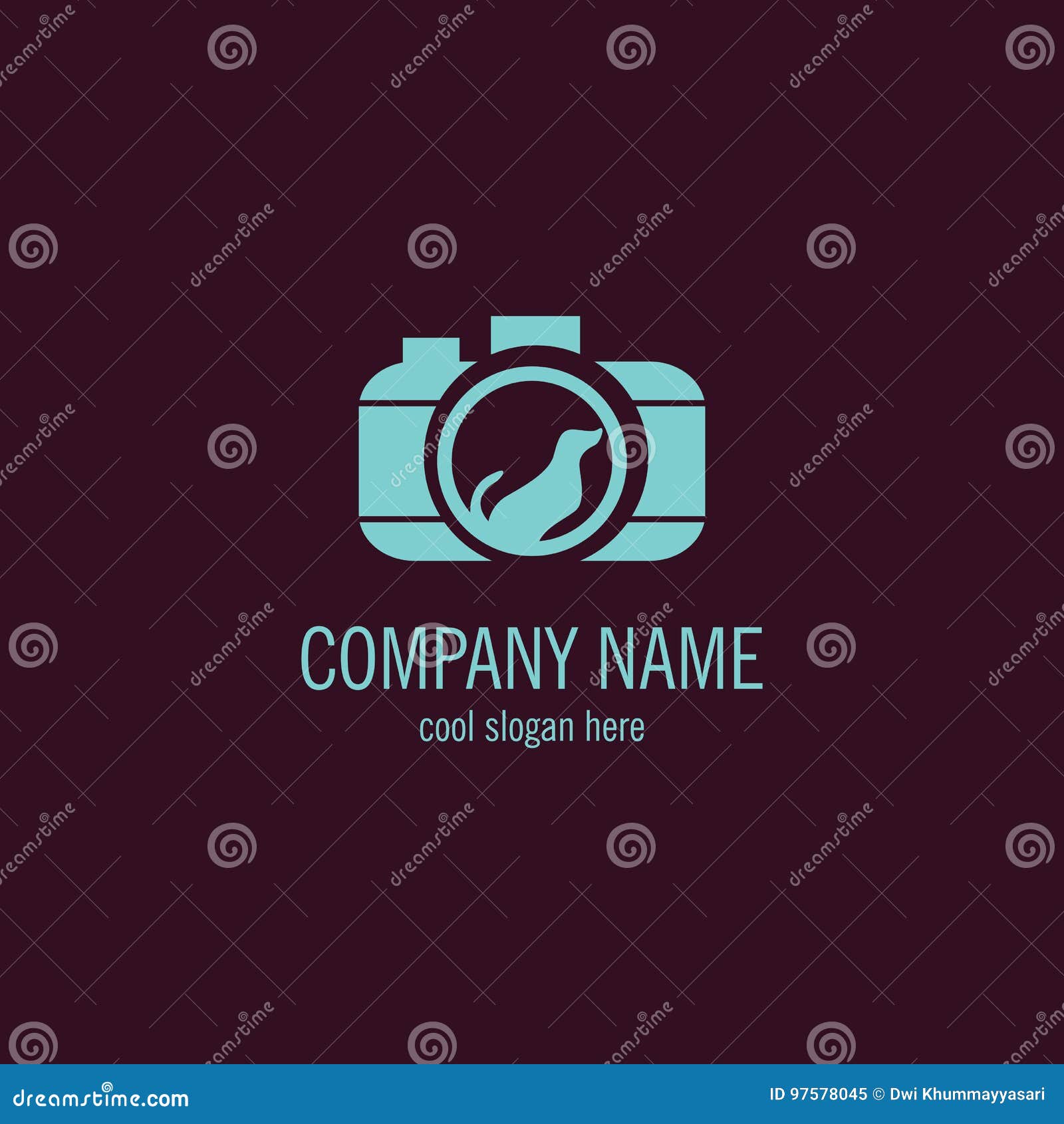 Animal camera logo stock vector. Illustration of pencil - 97578045