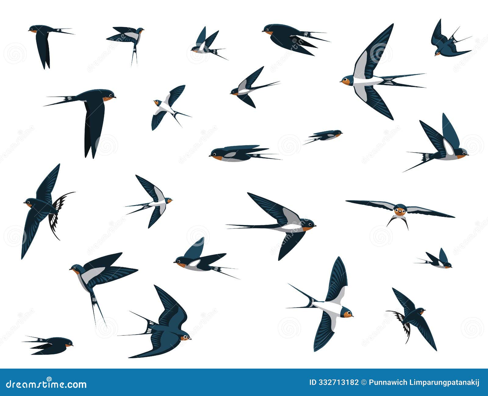 Cartoon Migrate Bird Vector Illustration | CartoonDealer.com #97326230