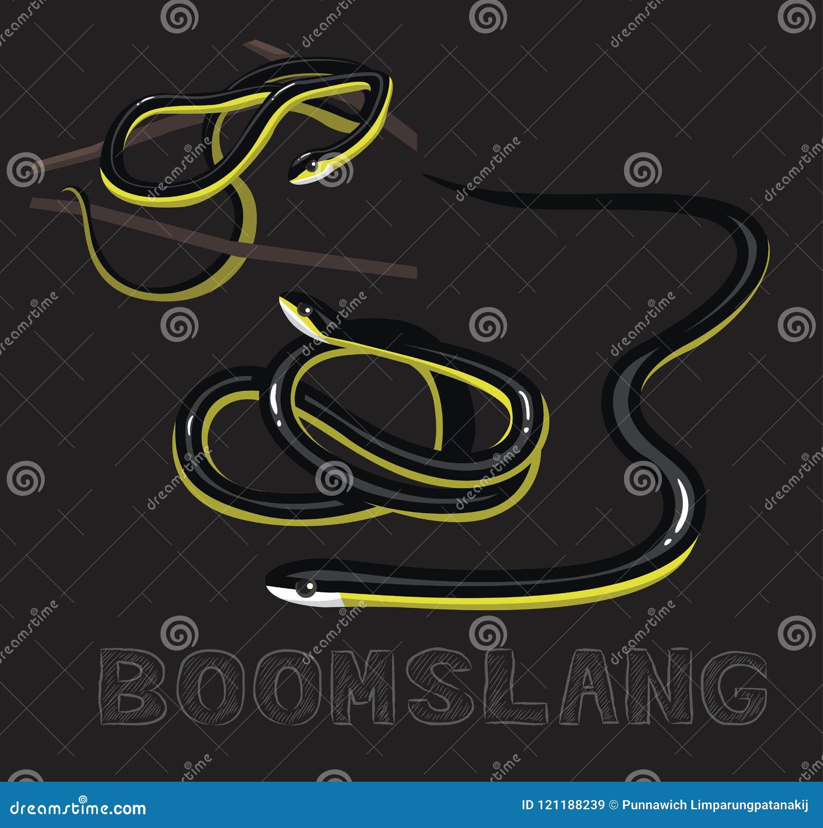 Snake Boomslang Cute Cartoon Background Seamless Wallpaper ...