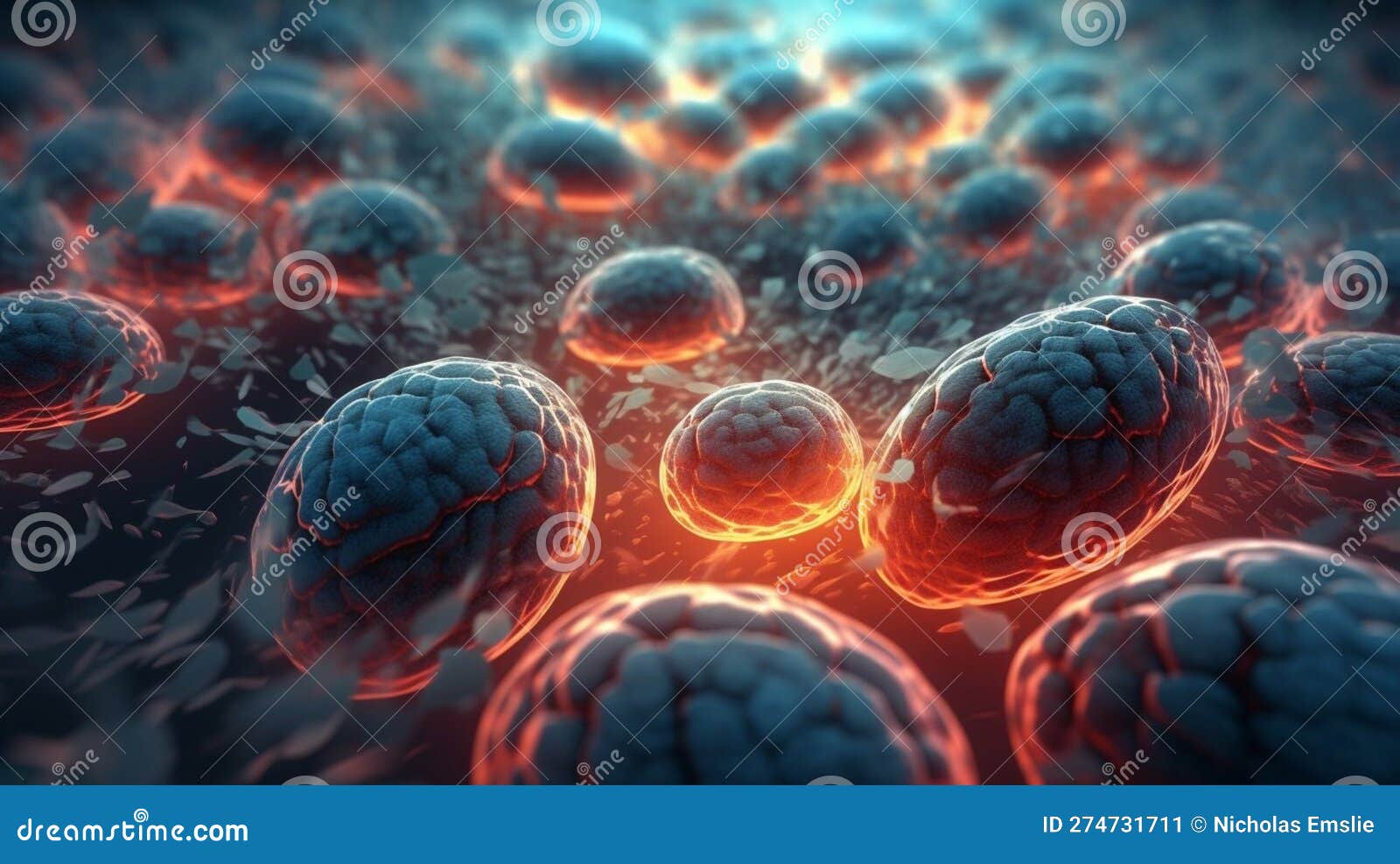 Animal Cell Eukaryote Background Wallpaper for PowerPoint and ...