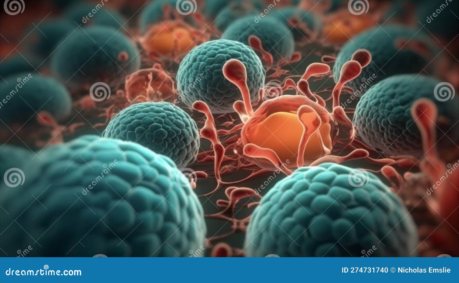 Animal Cell Eukaryote Background Wallpaper for PowerPoint and ...