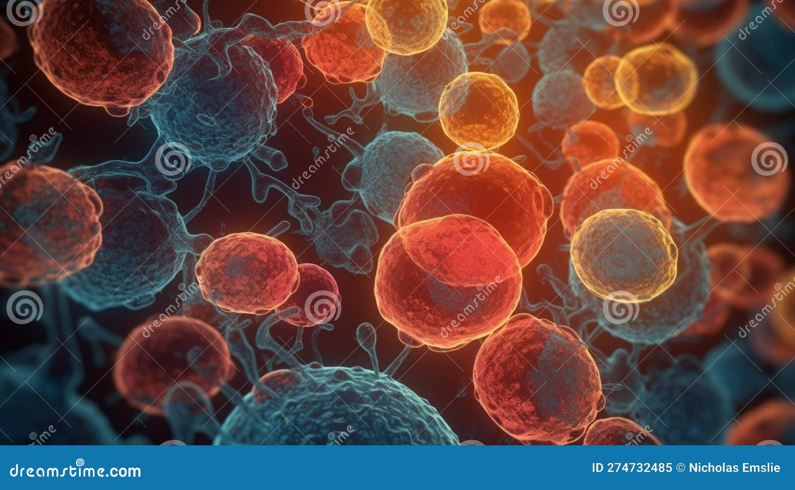 Animal Cell Eukaryote Background Wallpaper For PowerPoint And ...