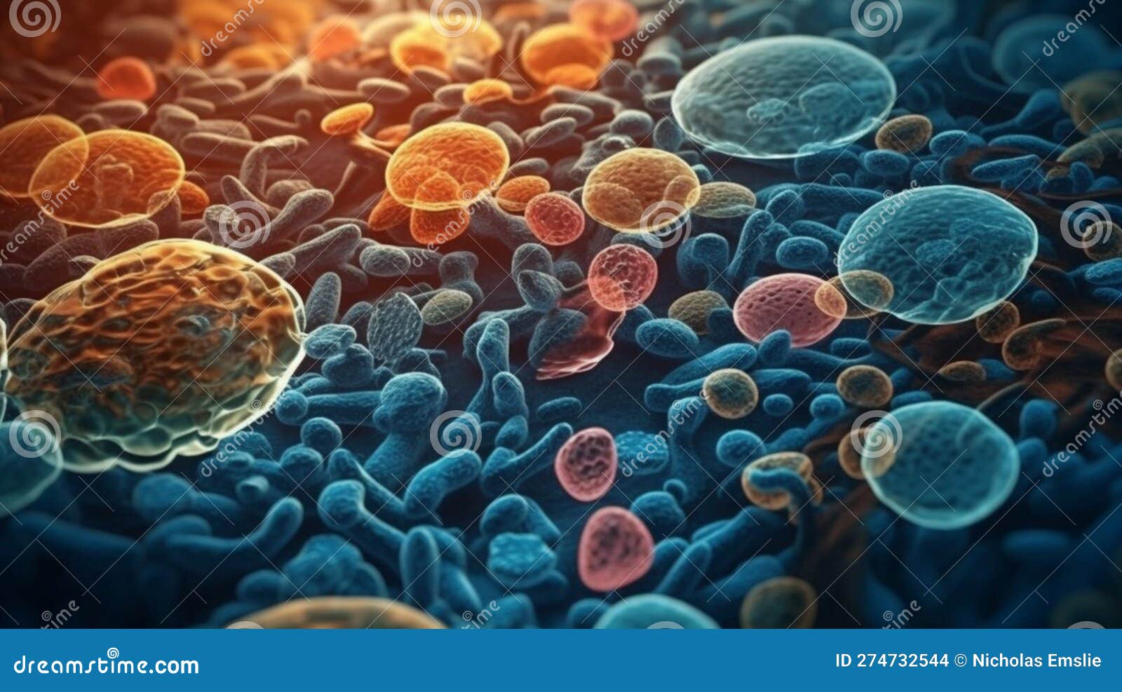 Animal Cell Eukaryote Background Wallpaper For PowerPoint And ...
