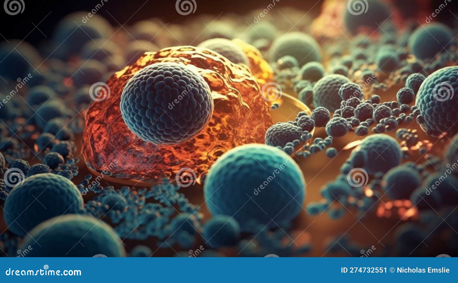 Animal Cell Eukaryote Background Wallpaper For PowerPoint And ...