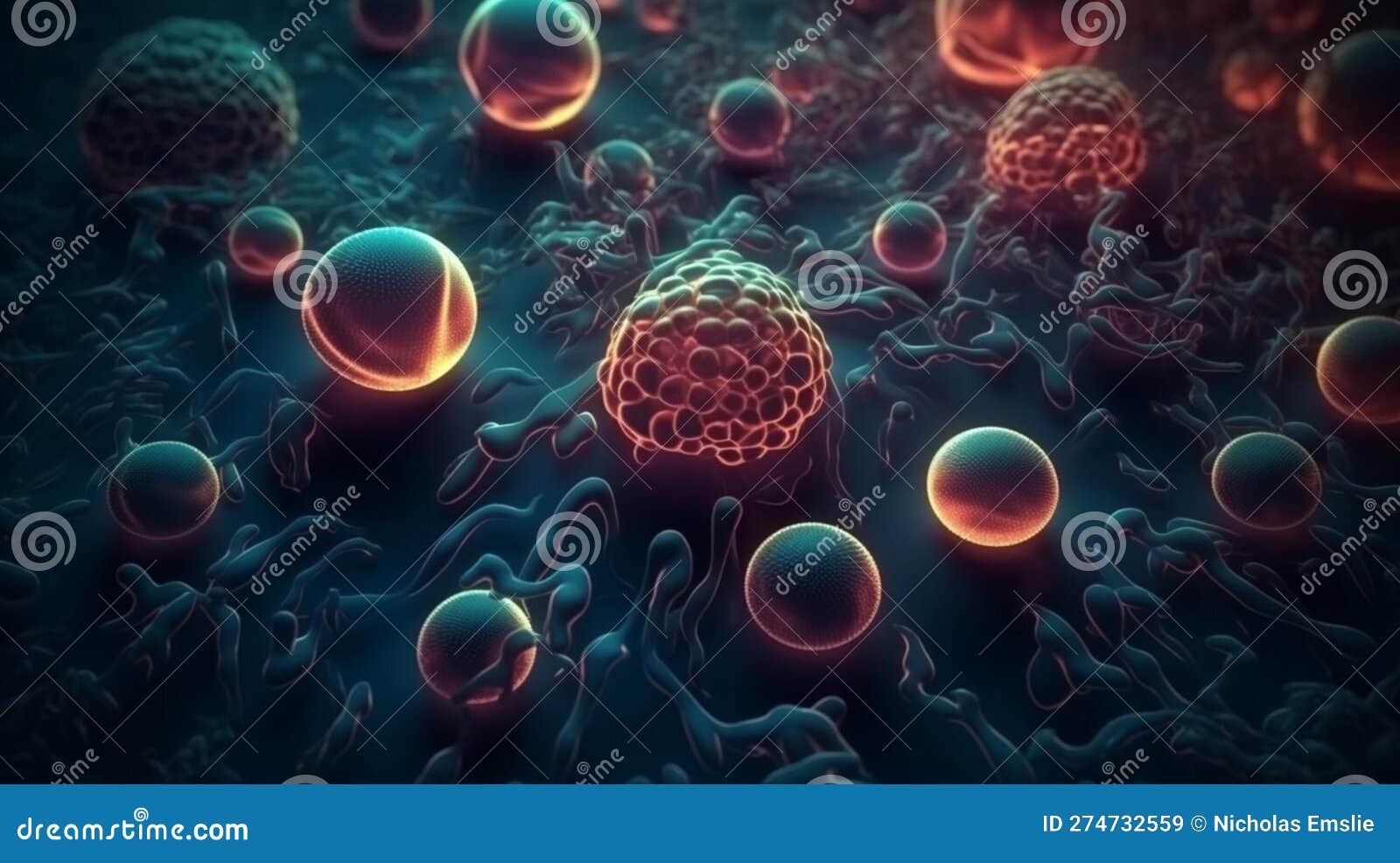 Animal Cell Eukaryote Background Wallpaper for PowerPoint and ...