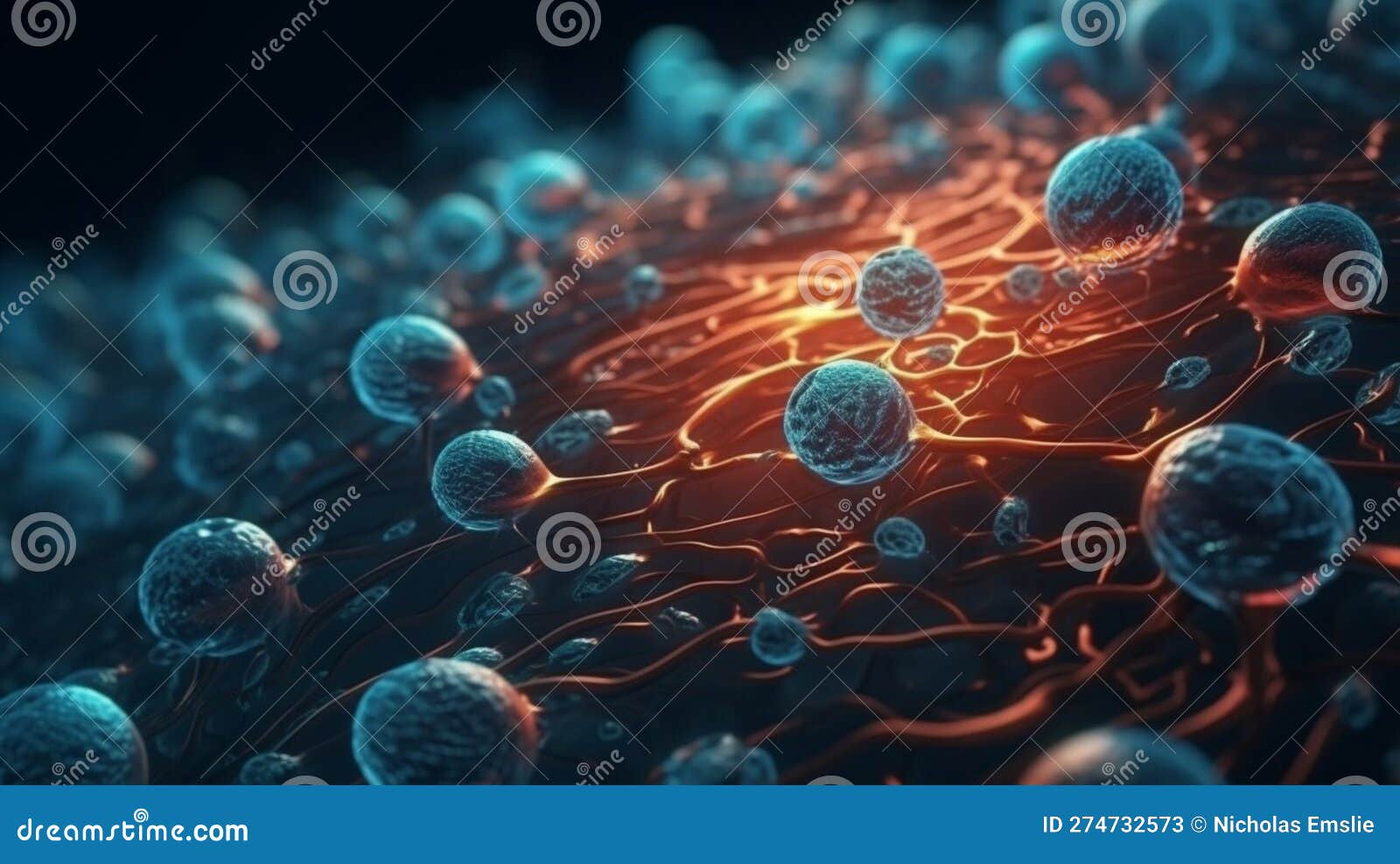 Animal Cell Eukaryote Background Wallpaper for PowerPoint and ...