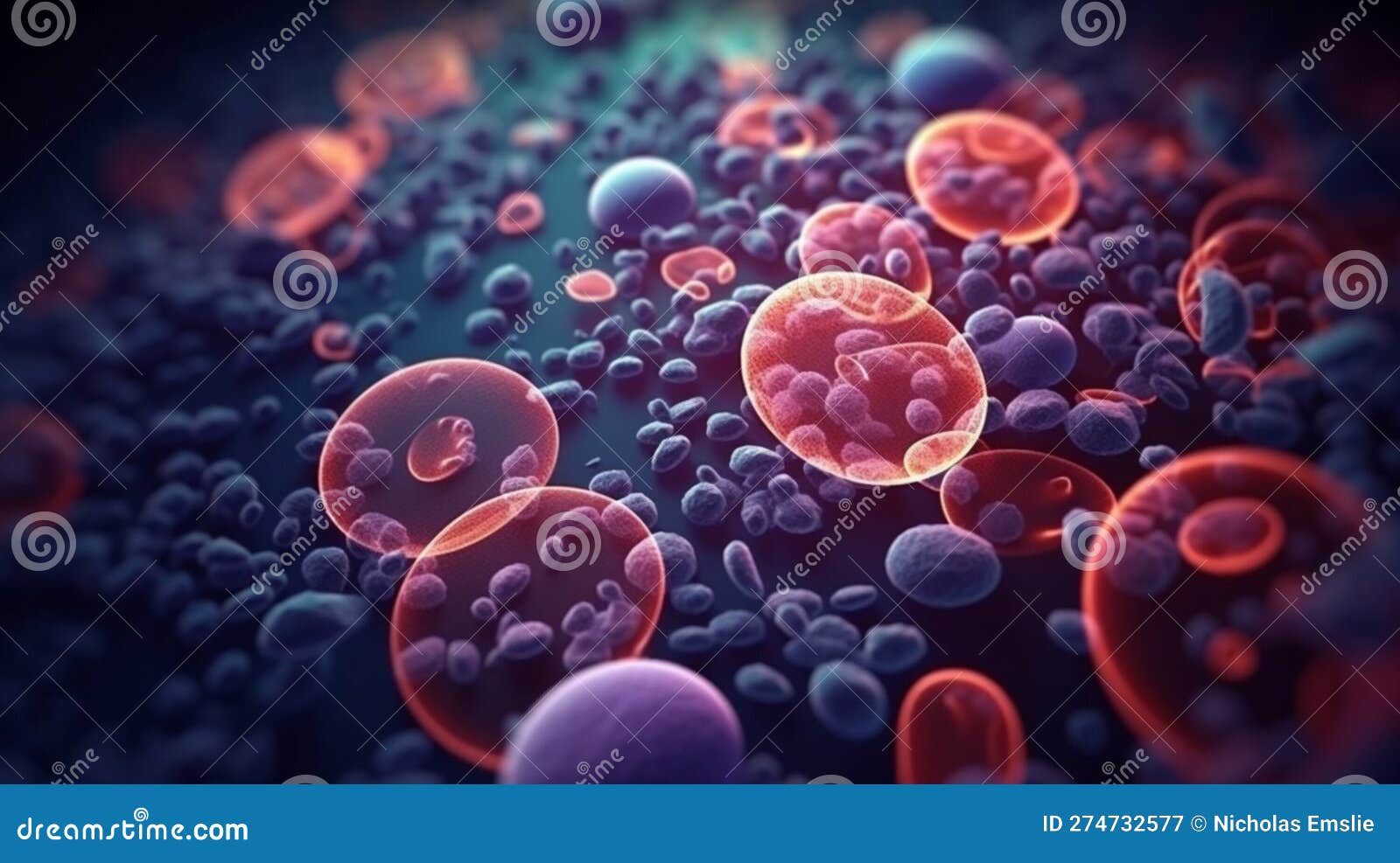 Animal Cell Eukaryote Background Wallpaper For PowerPoint And ...