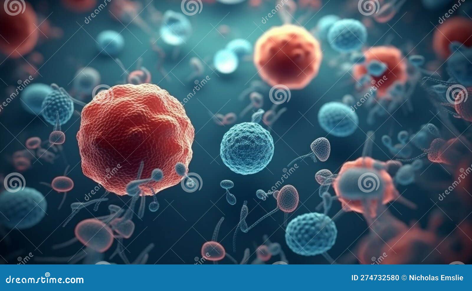 Animal Cell Eukaryote Background Wallpaper For PowerPoint And ...