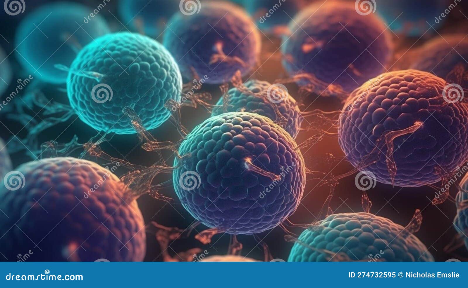 Animal Cell Eukaryote Background Wallpaper For PowerPoint And ...