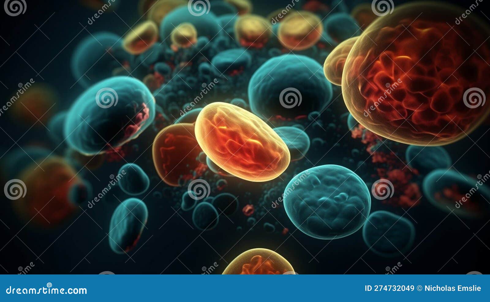 Animal Cell Eukaryote Background Wallpaper For PowerPoint And ...