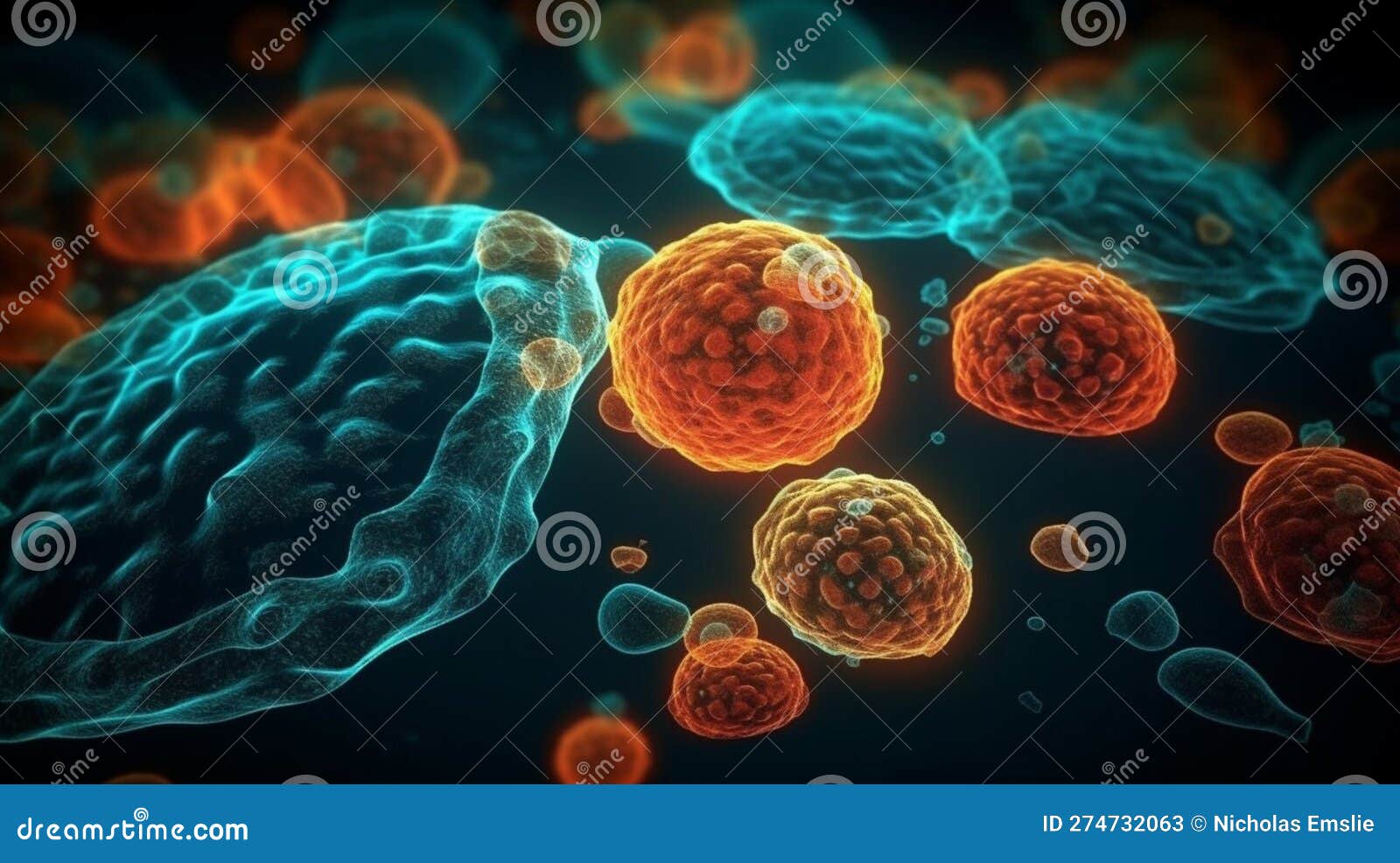 Animal Cell Eukaryote Background Wallpaper For PowerPoint And ...
