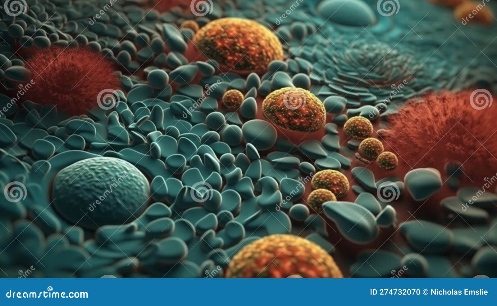 Animal Cell Eukaryote Background Wallpaper For PowerPoint And ...