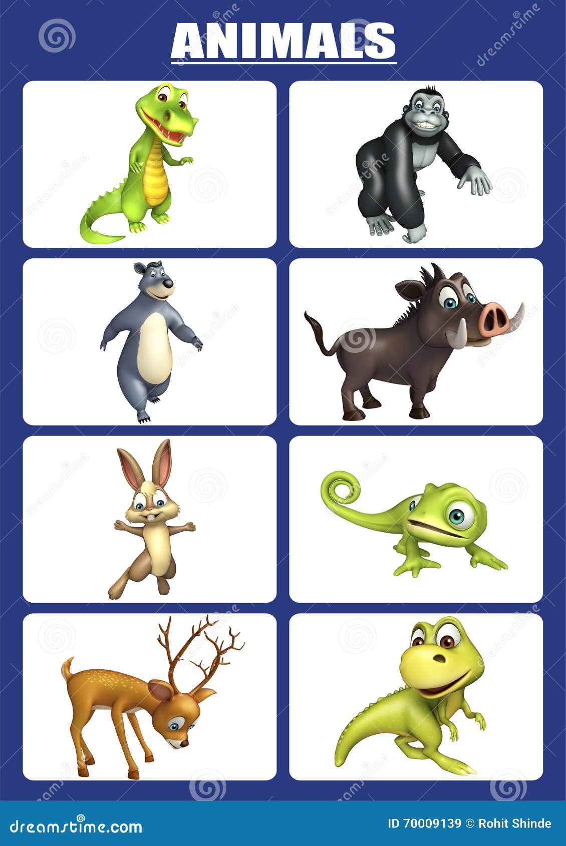 Animal chart stock illustration. Illustration of chart - 70009139