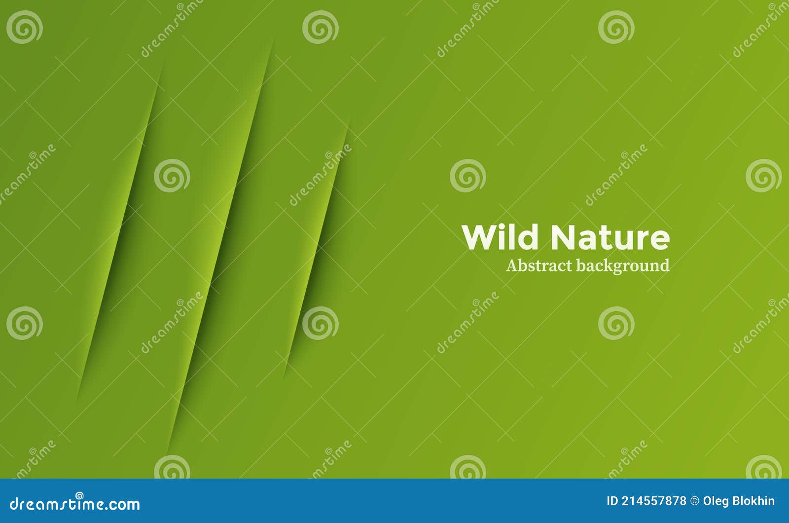 Animal Claw Scratch on Green Background. Wildlife Vector Banner Stock ...